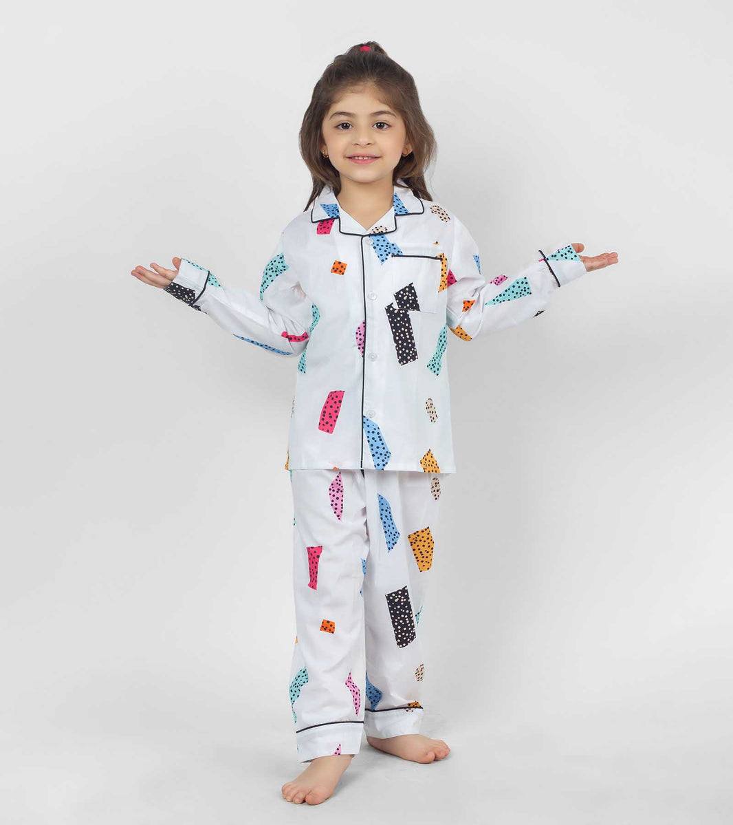 Kids Night Suits – Printed Cotton Kids Nightwear Suit – koochi Poochi