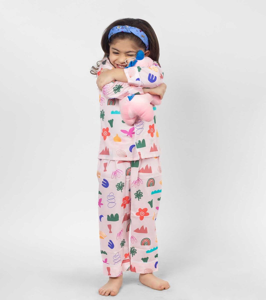 Kids Night Suits – Printed Cotton Kids Nightwear Suit – koochi Poochi